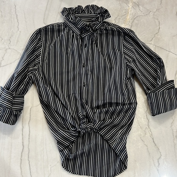 KMJ | Tops | Nwt Kmj Quarantina Black Stripe Top | Poshmark